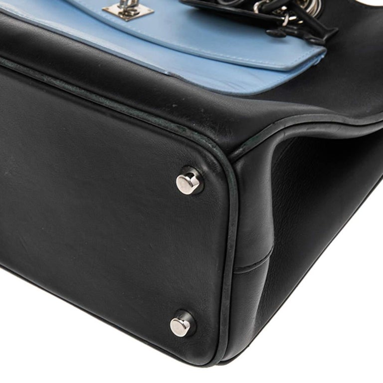 Dior Tri Color Leather Large Lady Dior Pocket Tote For Sale at 1stDibs