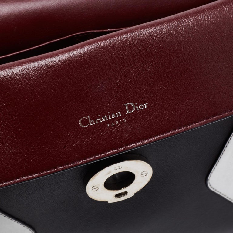 Dior Tri Colour Patent and Leather Small Be Dior Flap Top Handle Bag ...