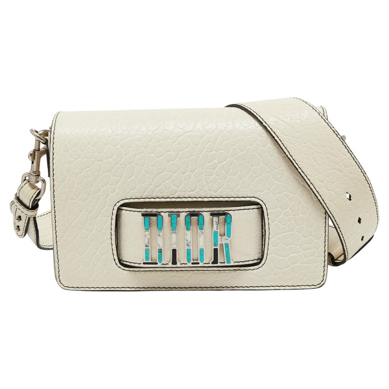 Dior White Leather Dio(r)evolution Shoulder Bag at 1stDibs
