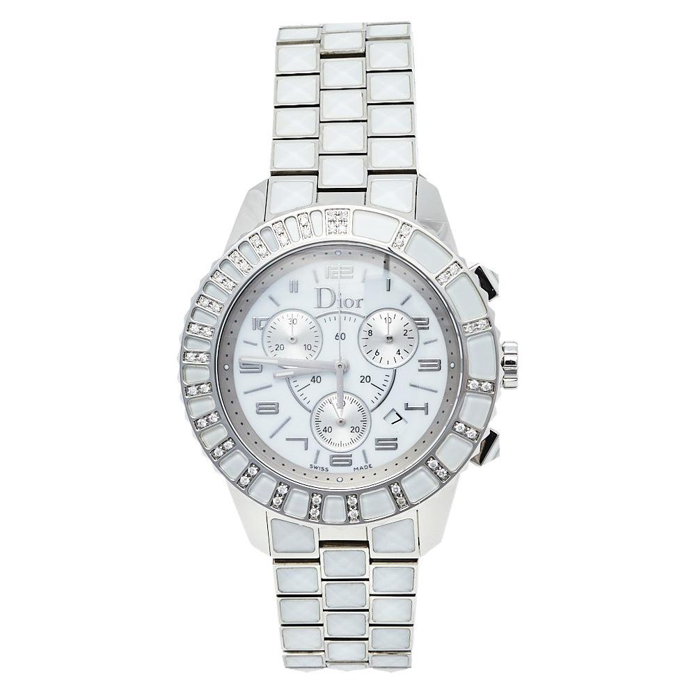 Christian Dior Diamond Studded Gold Toned Watch at 1stDibs | christian ...