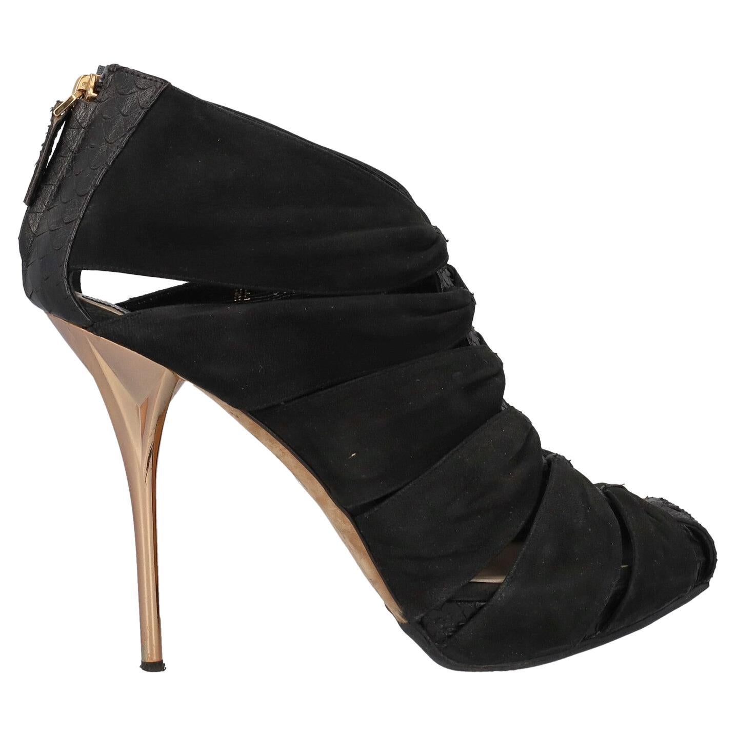 Christian Dior Embossed Leather Purple Platform Heels-38 For Sale at ...