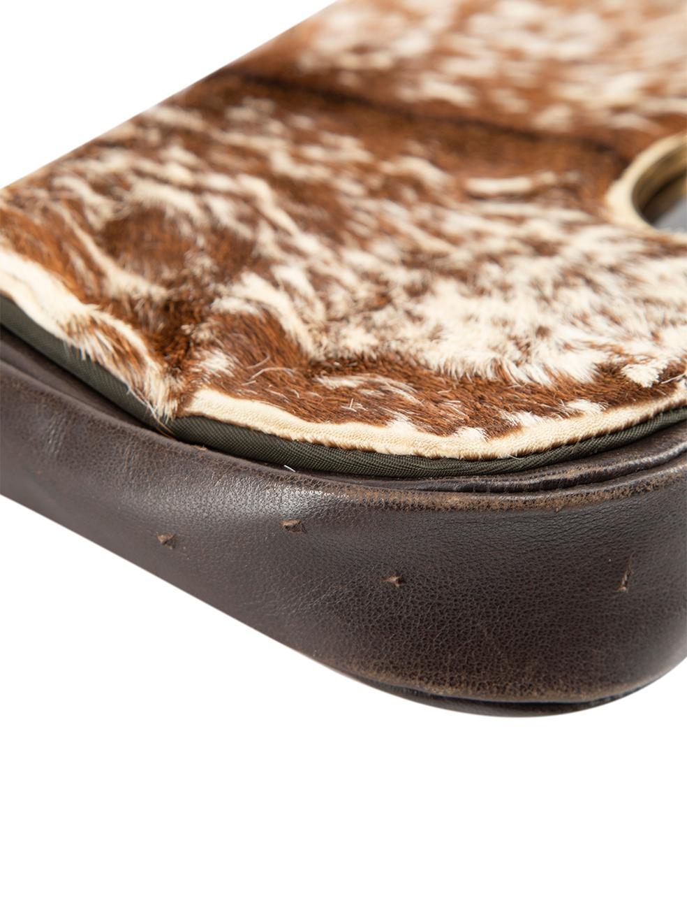 Dior Women's Vintage Brown Goatskin Malice Shoulder Bag For Sale at 1stDibs