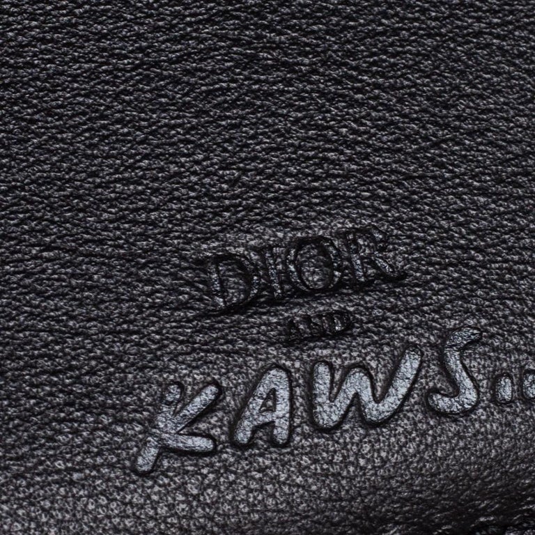 Dior x Kaws Black Leather Bee Bifold Wallet at 1stDibs | dior x kaws ...
