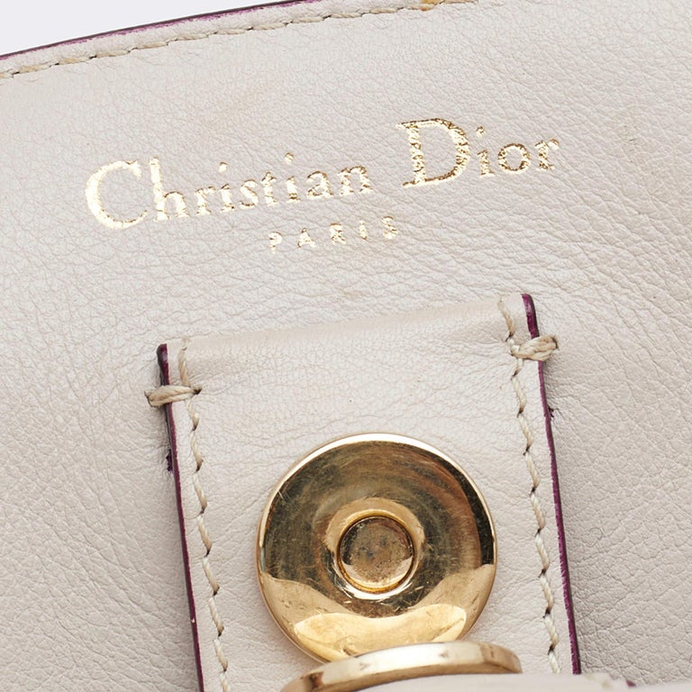 Dior Yellow Leather Medium Diorissimo Shopper Tote For Sale at 1stDibs