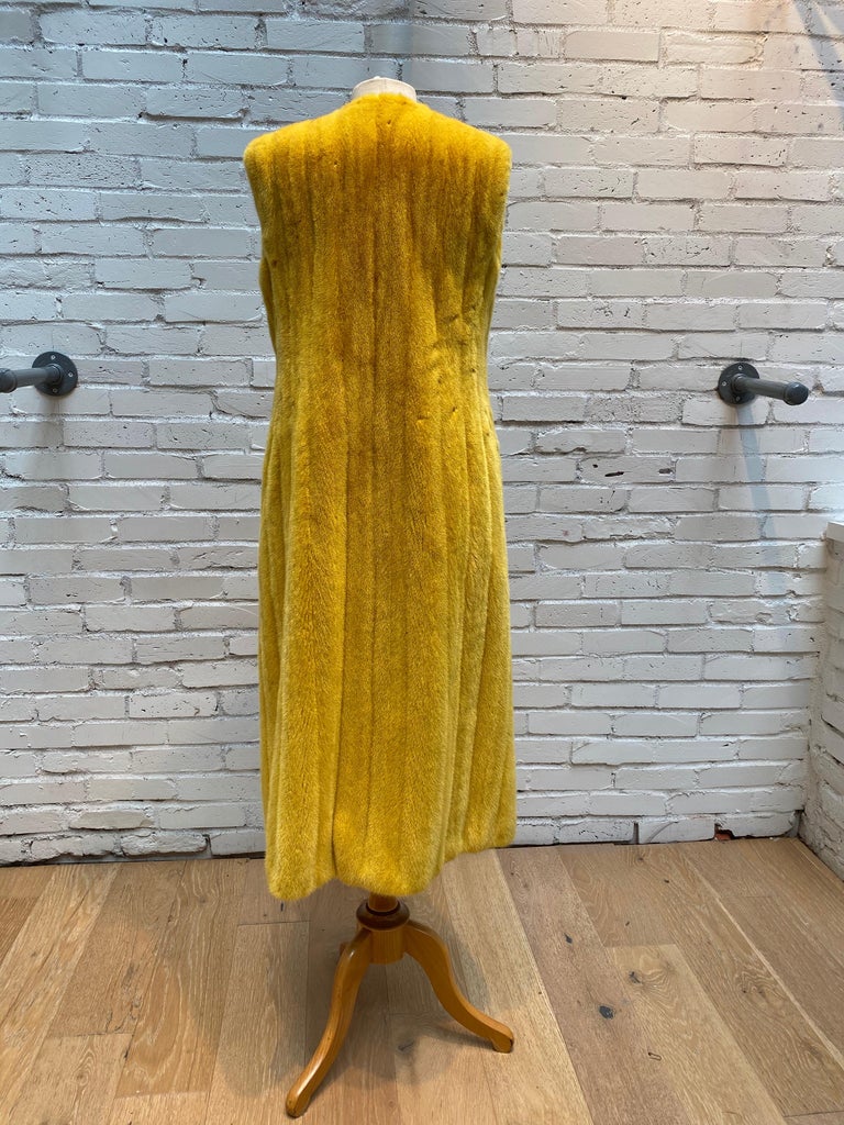 Dior Yellow Mink Fur vest at 1stDibs | yellow fur vest