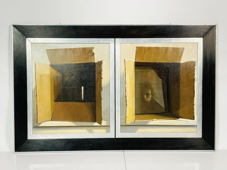 Diptych Oil Painting by Jan Saether For Sale at 1stDibs