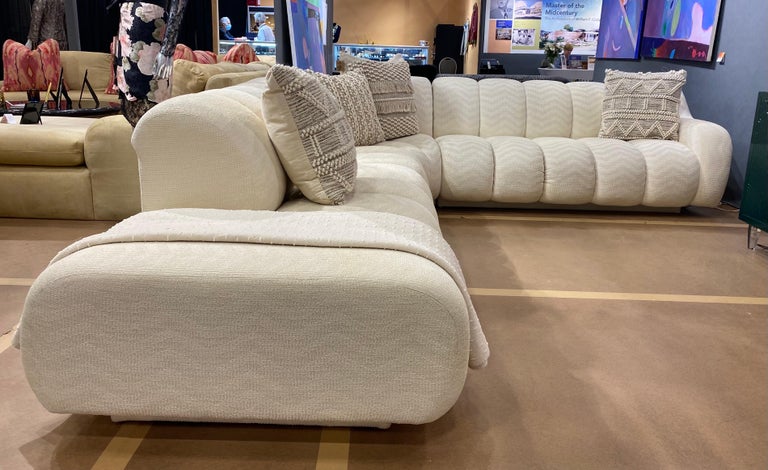 Directional Channel Sofa Sectional in the Iconic Style of Steve Chase ...