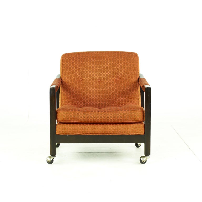 Directional Mid Century Lounge Chair with Casters For Sale at 1stDibs ...