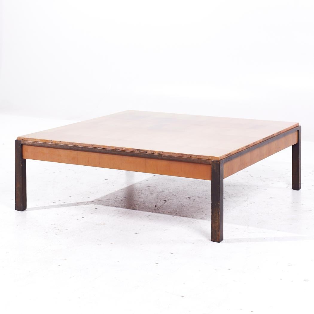 Directional Style Mid Century Maple Coffee Table For Sale at 1stDibs