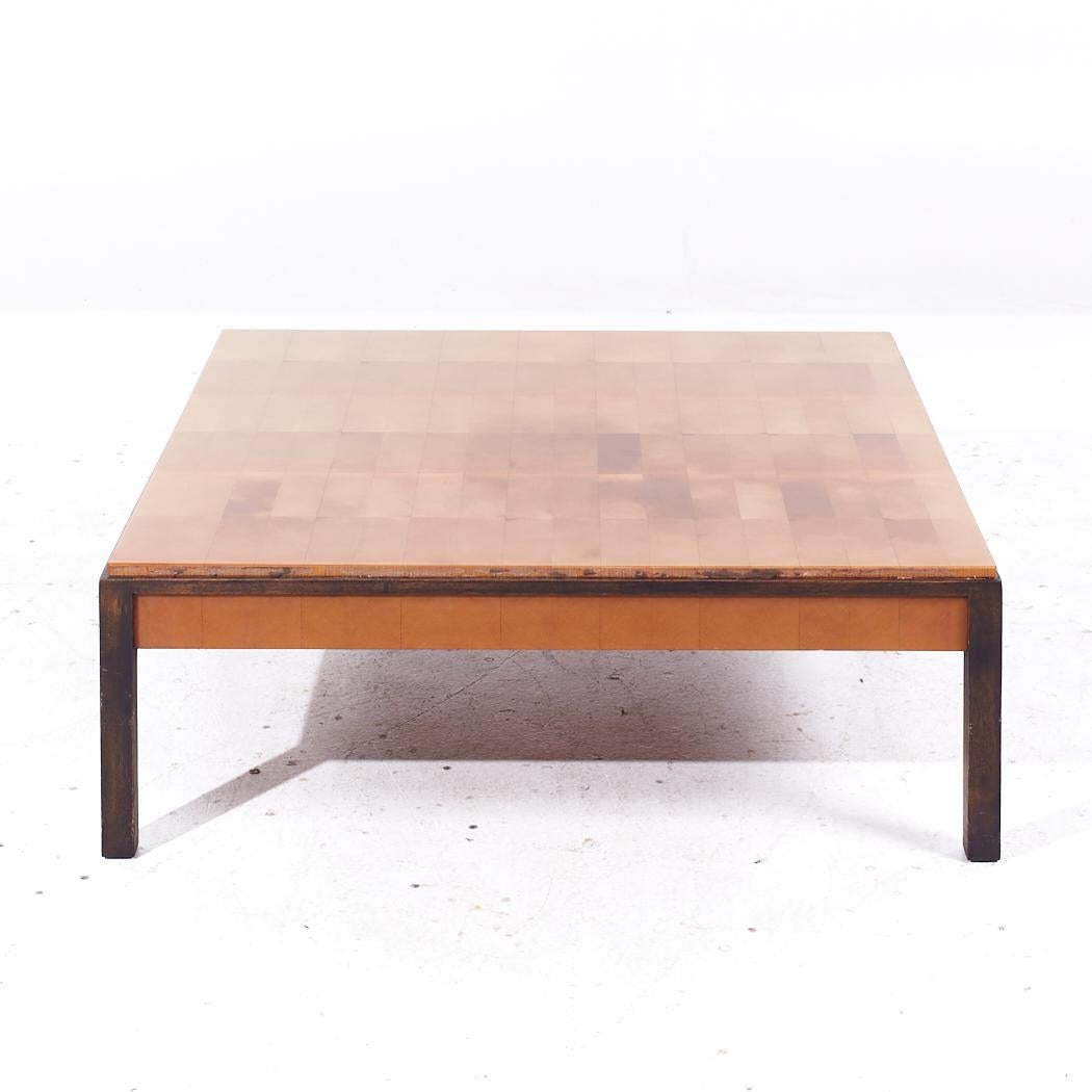 Directional Style Mid Century Maple Coffee Table For Sale at 1stDibs
