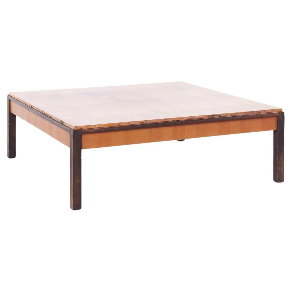 Directional Style Mid Century Maple Coffee Table For Sale at 1stDibs