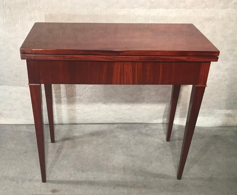 Directoire Card Table, 1800-10, Mahogany For Sale at 1stDibs | 1800/10
