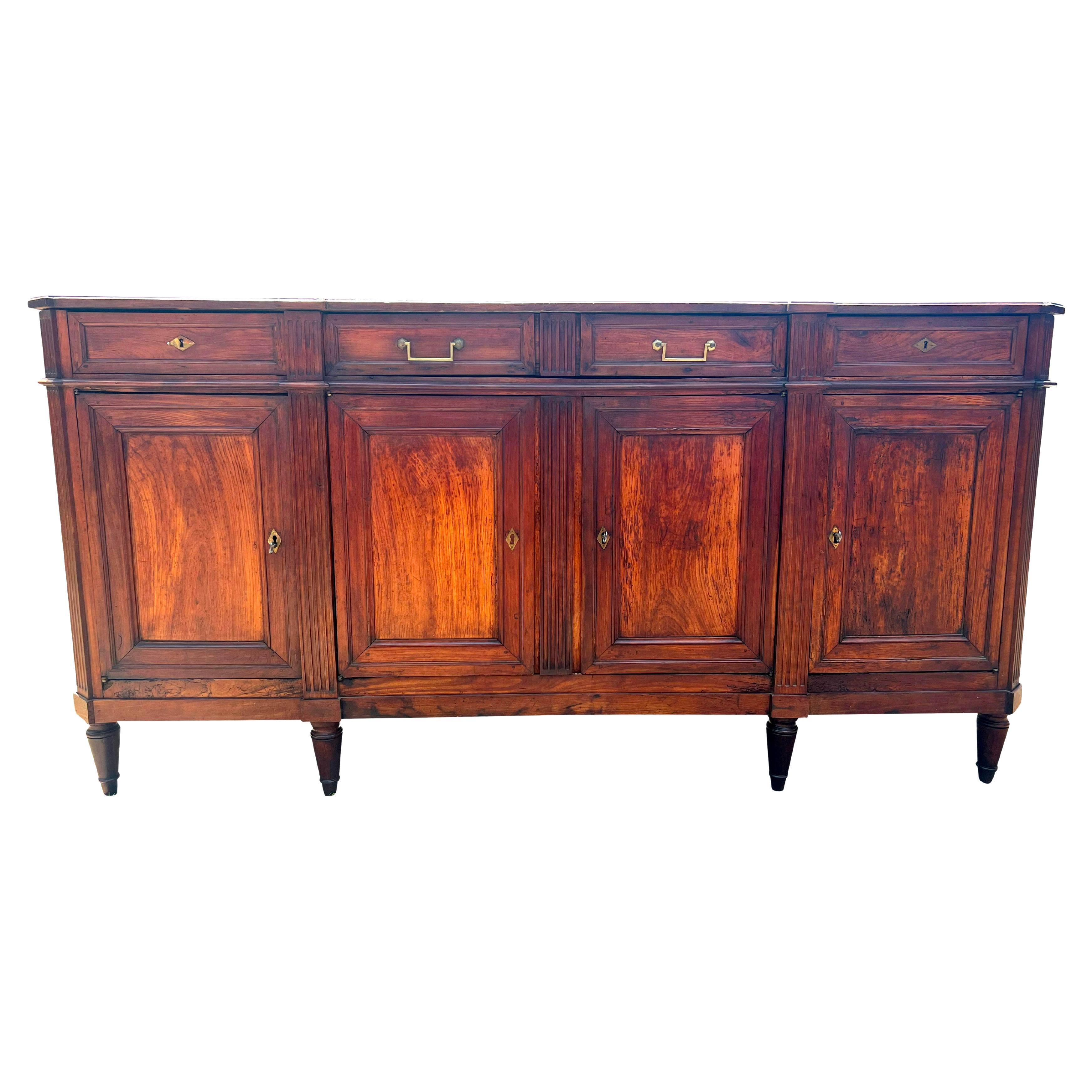 Fruitwood Curved Buffet For Sale at 1stDibs | arched buffet, rounded buffet