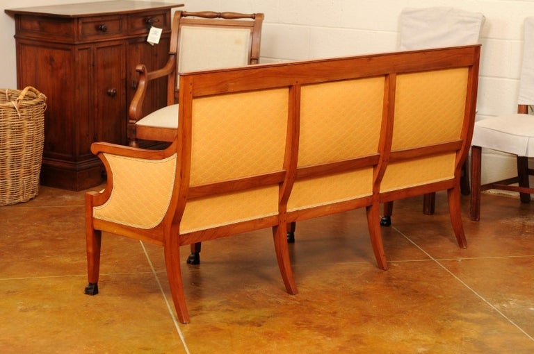 Directoire Sofa in Fruitwood with Paw Feet, France, ca. 1800 For Sale ...