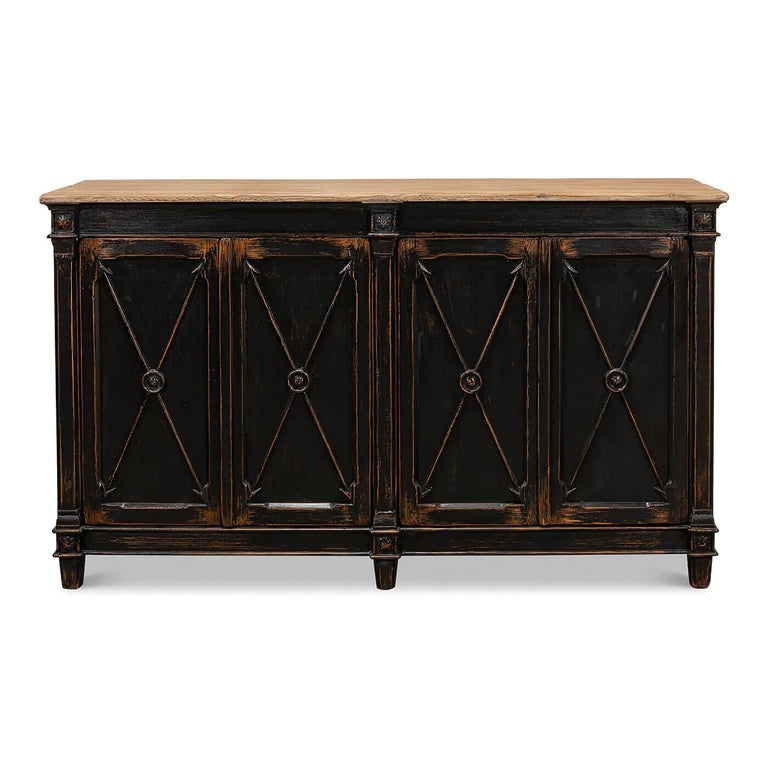 Directoire Style Antiqued Buffet For Sale at 1stDibs