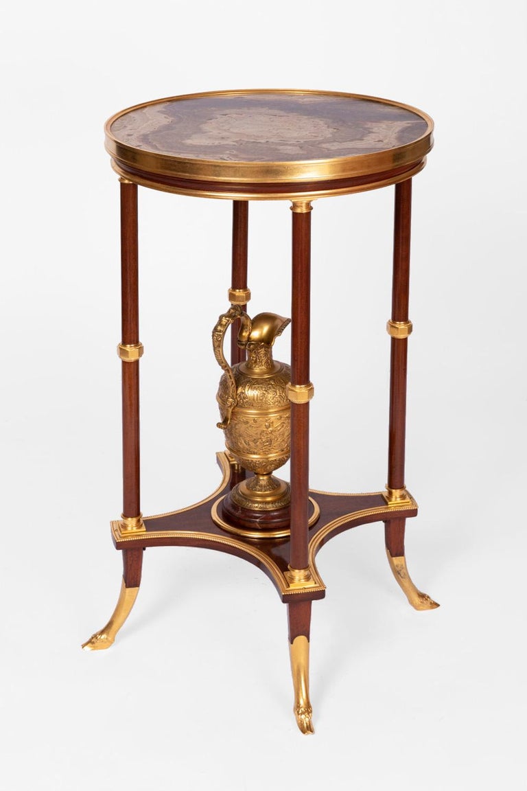 Directoire Style Athenienne Stand in Mahogany, Onyx and Gilt Bronze at ...