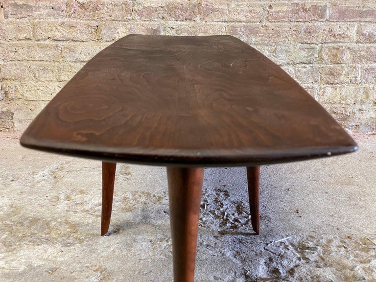 Dirk Rosse American Studio Crafts Movement Walnut Coffee Table For Sale ...