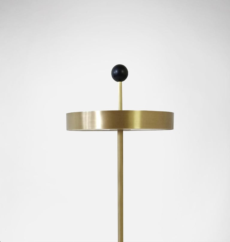 Disc and Ball Floor Lamp by Square in Circle For Sale at 1stDibs