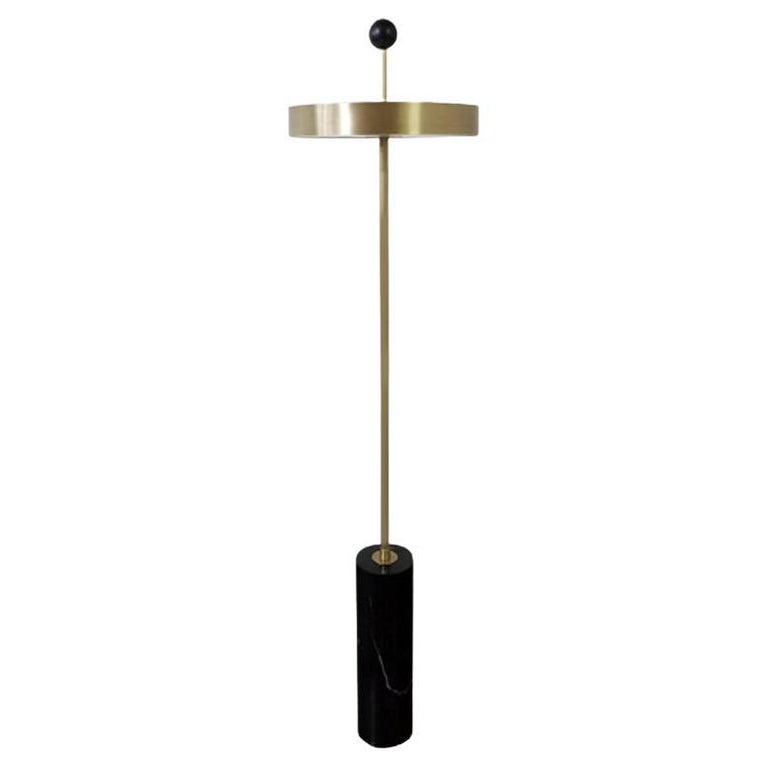 Disc and Ball Floor Lamp by Square in Circle For Sale at 1stDibs