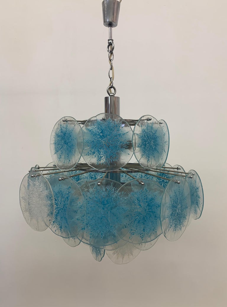 Disc Chandelier by Vistosi, 1970s For Sale at 1stDibs