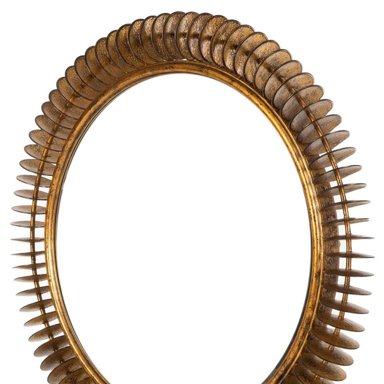 Discs Mirror in Vintage Bronze Finish at 1stDibs