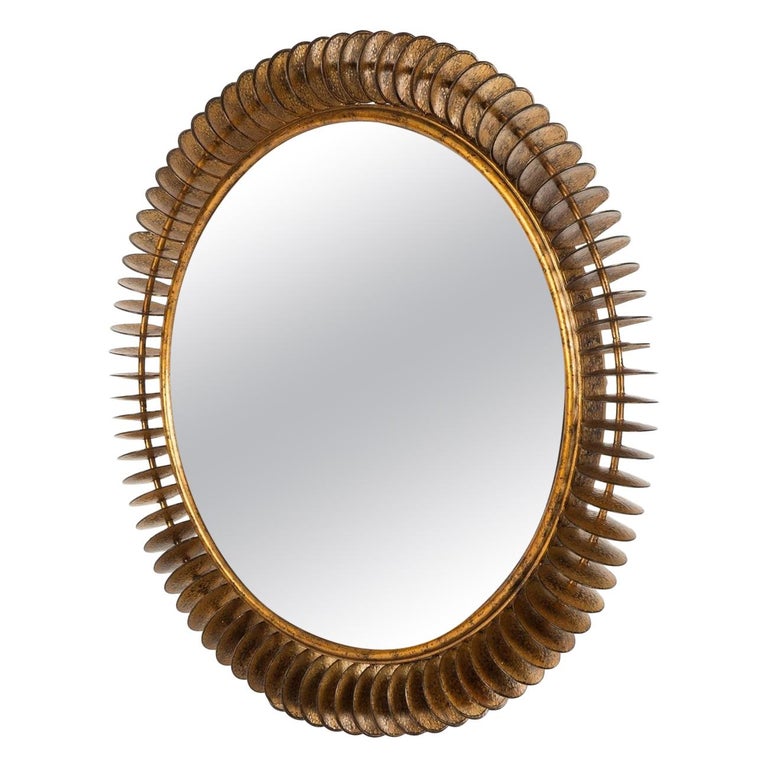 Discs Mirror in Vintage Bronze Finish at 1stDibs