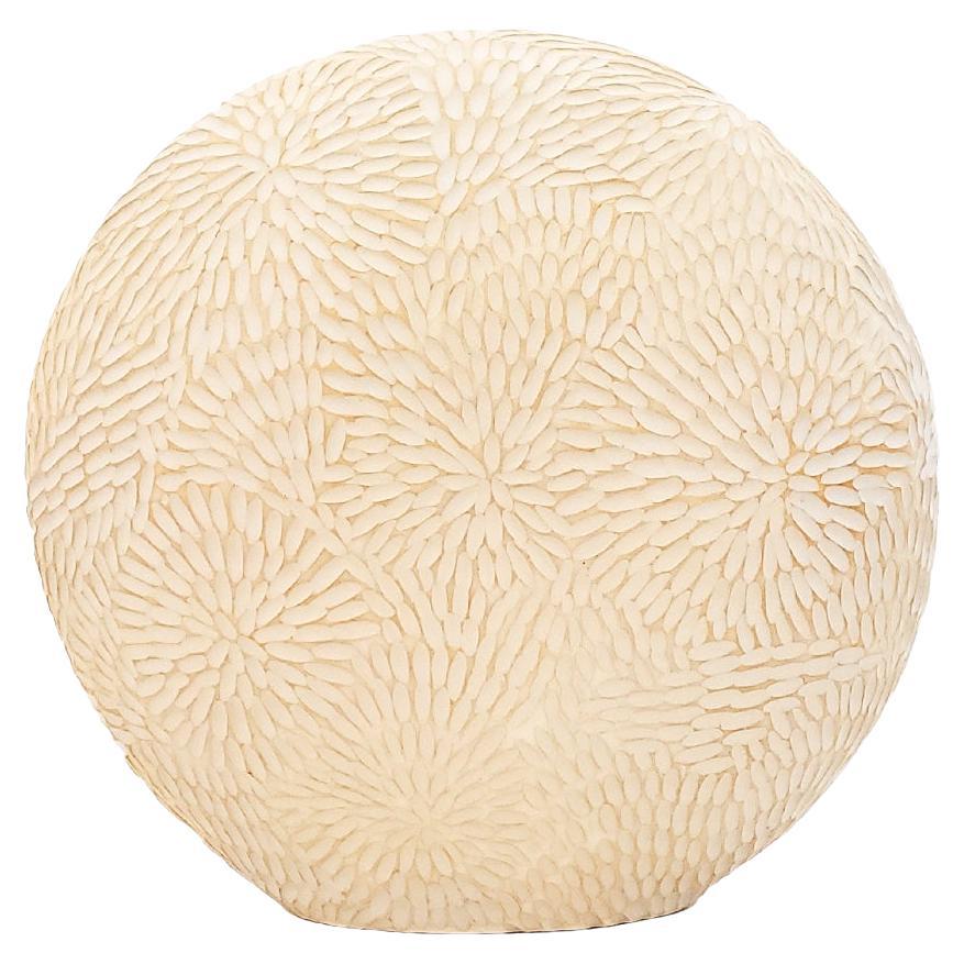 Discus Seed Pod Ceramic Sculpture SandDune Glaze / Neutral Toned Decor ...