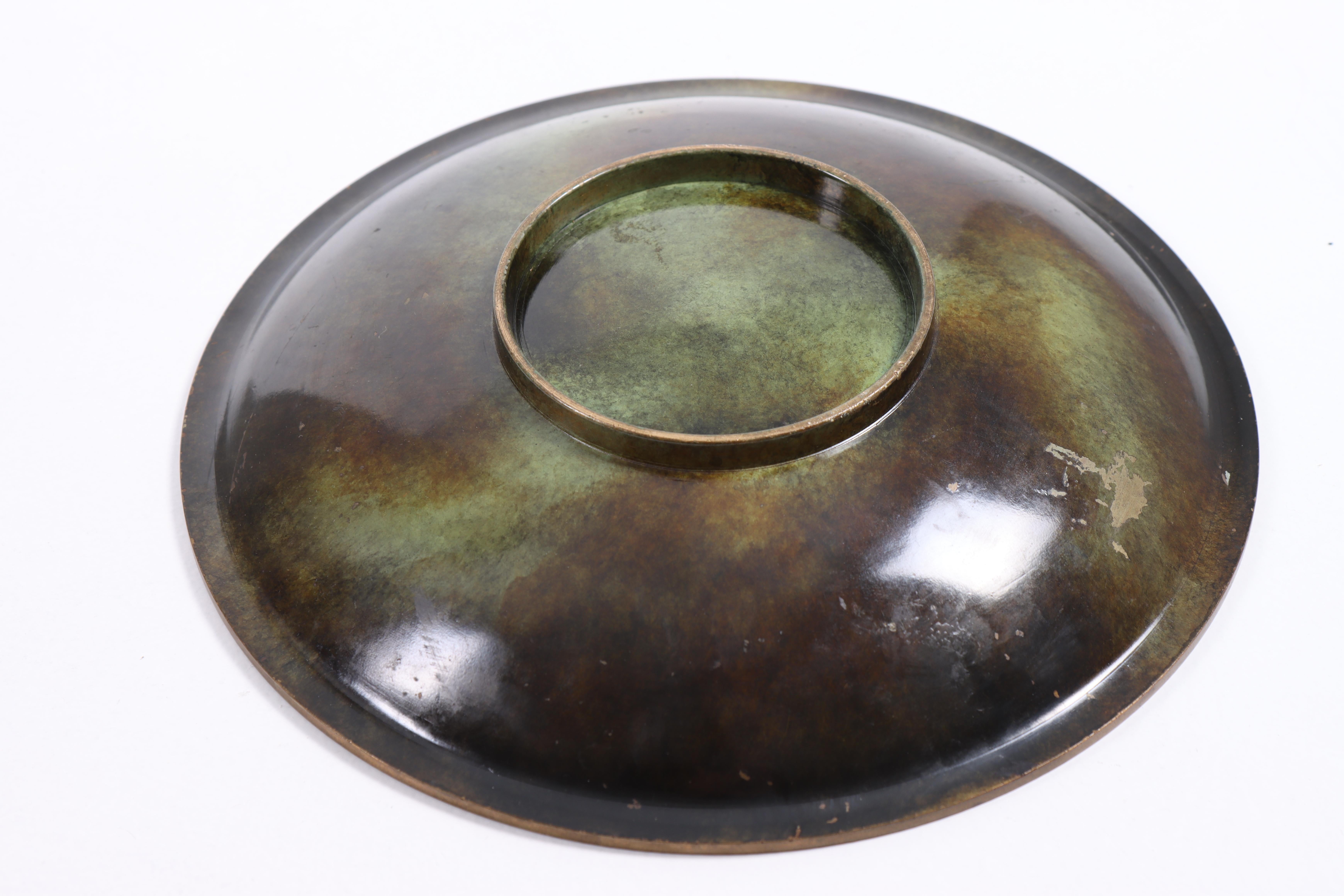 Dish in Bronze, Designed and Made in Denmark, 1960s For Sale at 1stDibs