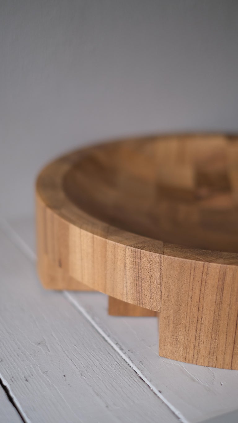 Disk Tray African Walnut Small by Arno Declercq For Sale at 1stDibs
