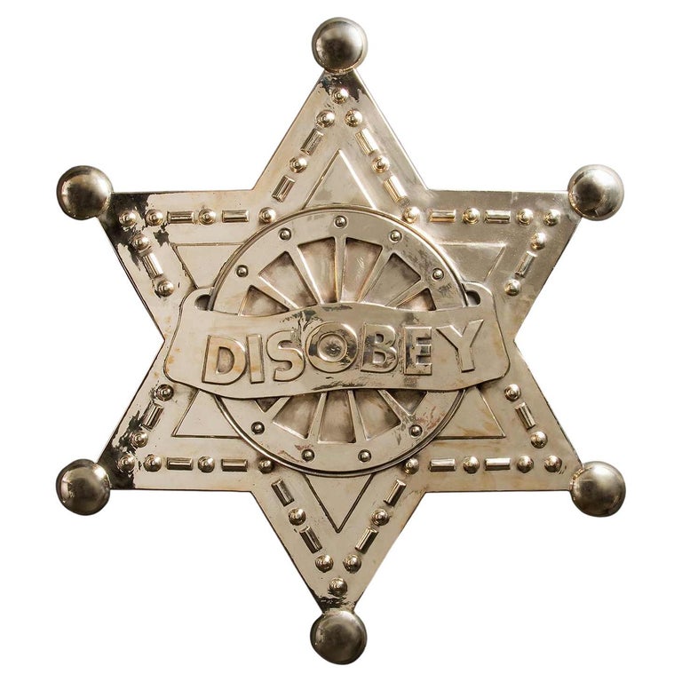 Disobey Wall Decoration in Metal Bronze by Damiano Spelta For Sale at ...