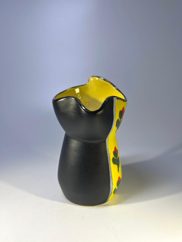 Distinctive Gabriel Fourmaintraux Signed French Hand Painted Ceramic ...