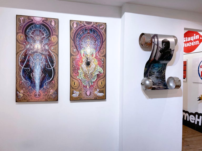 Distort - Hermeticana (2022) by street artist DISTORT, metal engraving ...