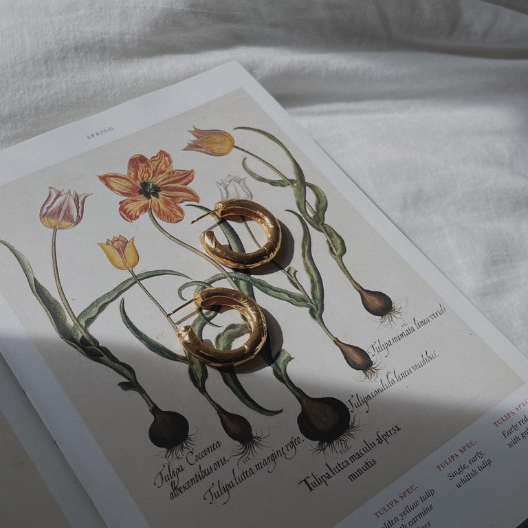Distorted Stone Hoops For Sale at 1stDibs