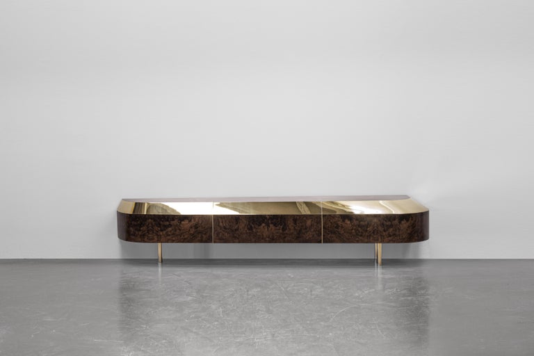 Distortion Series Object 5 Polished Brass Console by Emelianova Studio ...