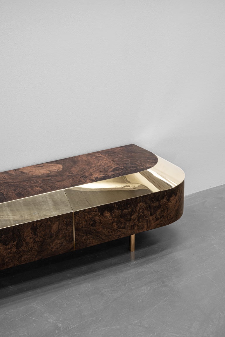 Distortion Series Object 5 Polished Brass Console by Emelianova Studio ...