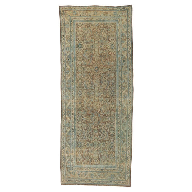 Distressed Antique Persian Malayer Runner For Sale at 1stDibs