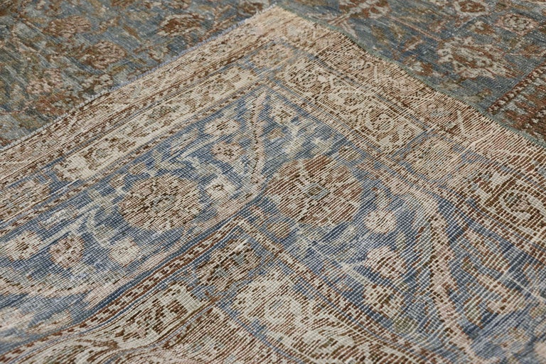 Distressed Antique Persian Tabriz Rug with Neoclassical Gustavian Style ...