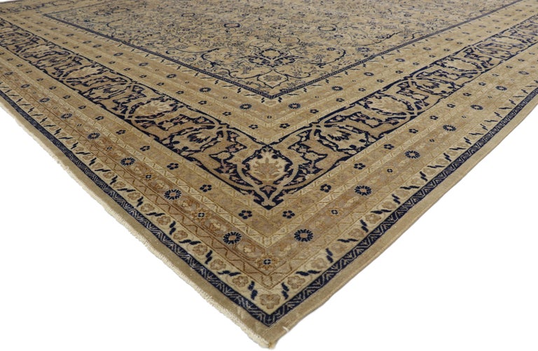 Distressed Antique Turkish Rug with British Colonial Style For Sale at ...