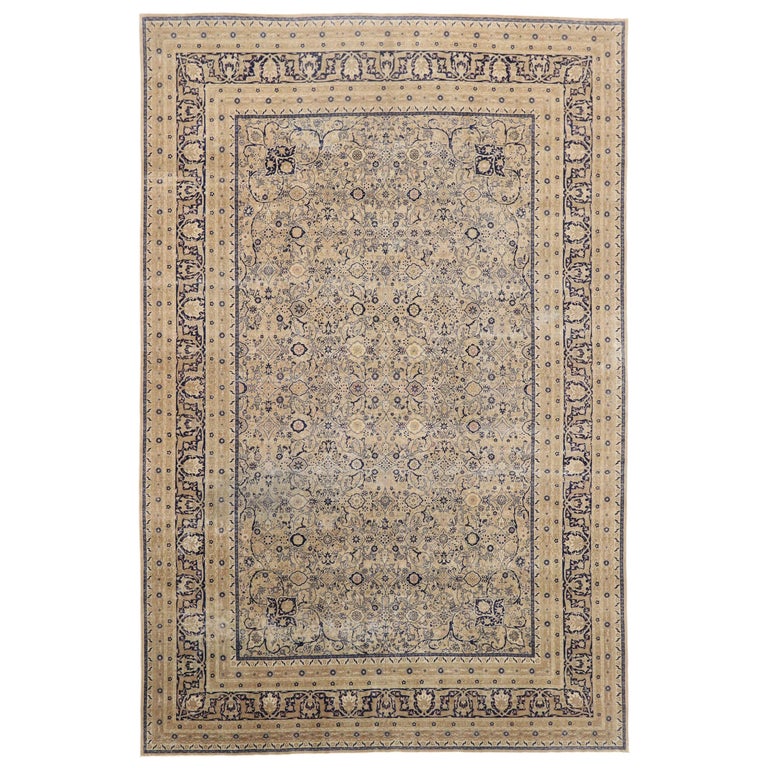 Distressed Antique Turkish Rug with British Colonial Style For Sale at ...