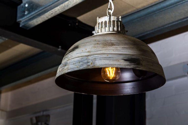 Distressed Butler Pendant Ceiling Light, 20th Century For Sale at 1stDibs