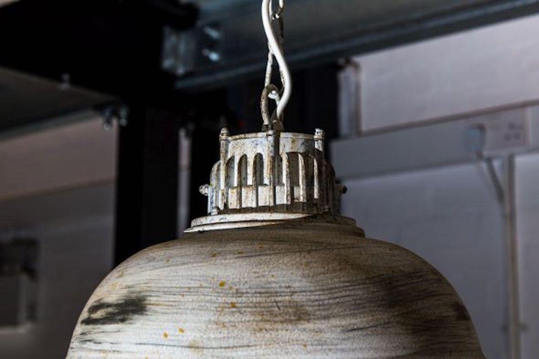 Distressed Butler Pendant Ceiling Light, 20th Century For Sale at 1stDibs