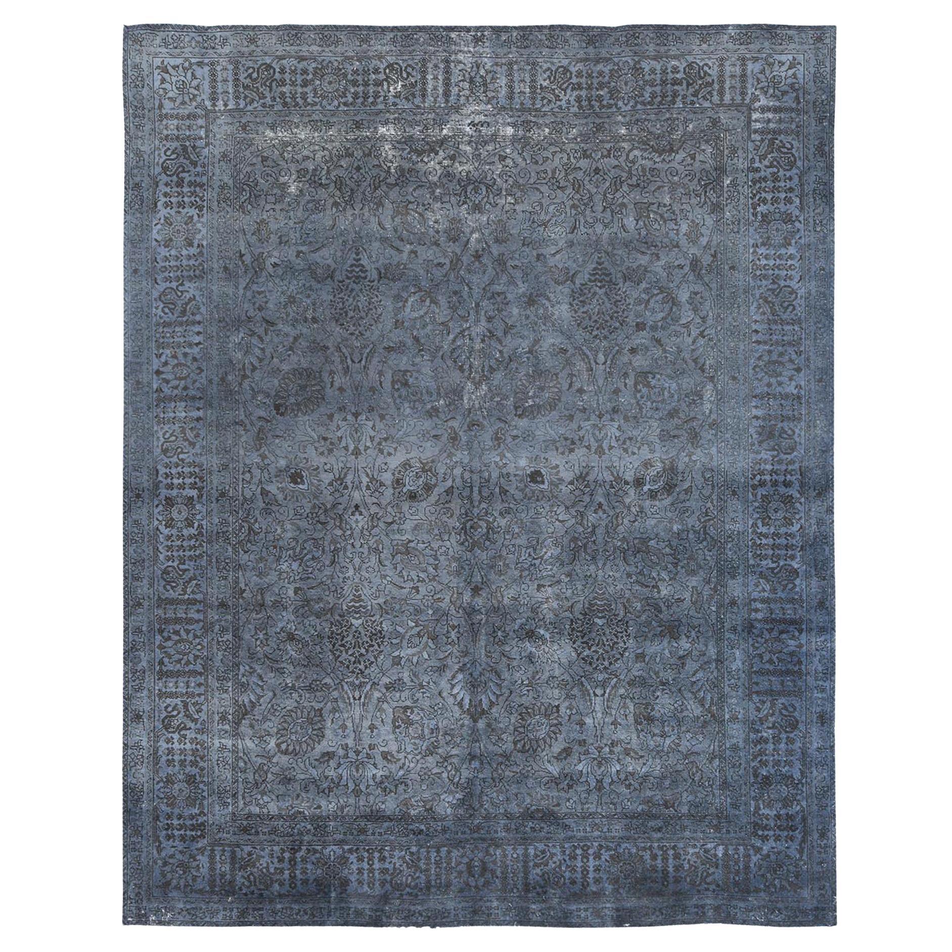 Swatch for Distressed Wool Rug in Ivory Charcoal by Ben Soleimani For ...
