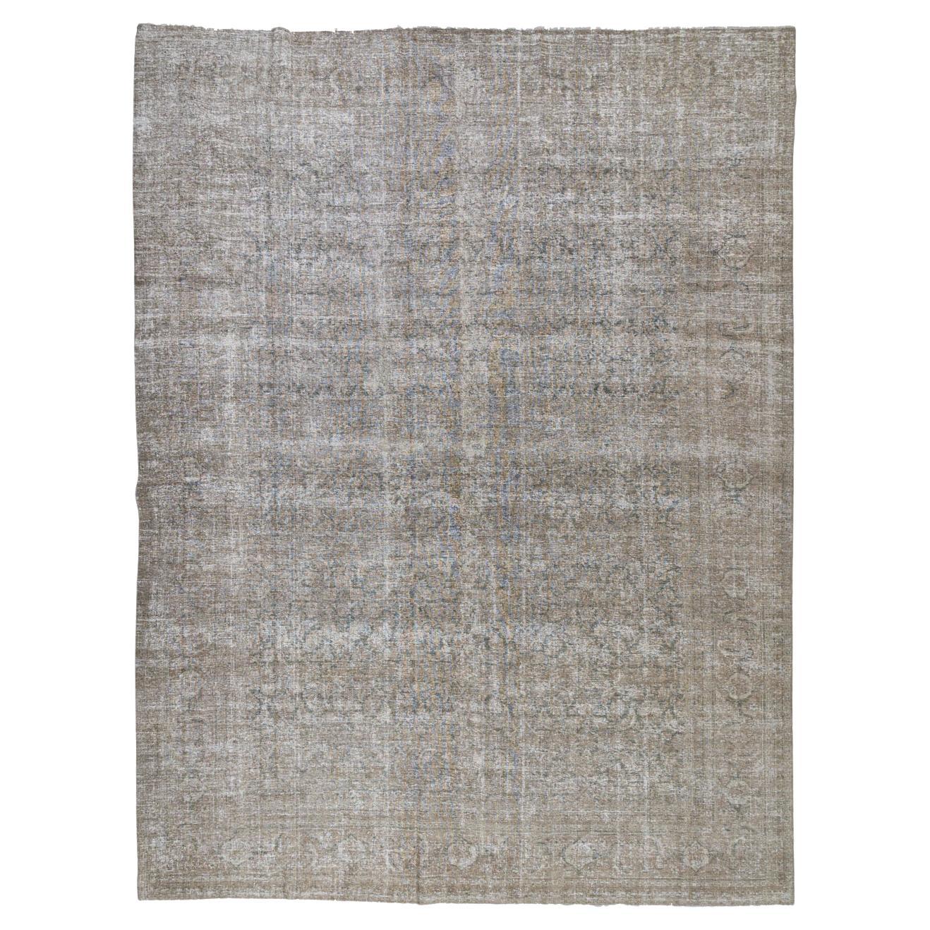 Tribal Persian Mahal Rug, Distressed, Herati Pattern at 1stDibs