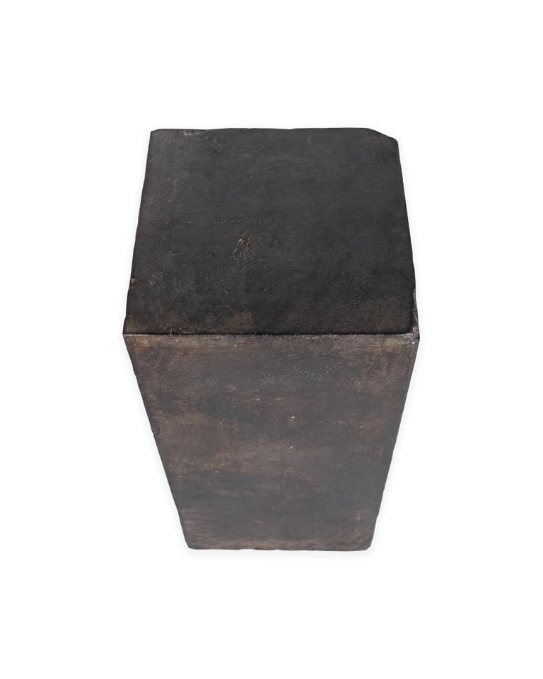 Distressed Riverstone Side Table For Sale at 1stDibs