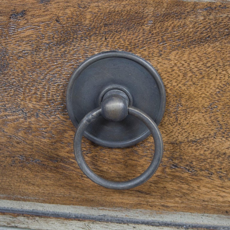 Distressed Rustic Three-Drawer Chest of Drawers Dresser For Sale at 1stDibs