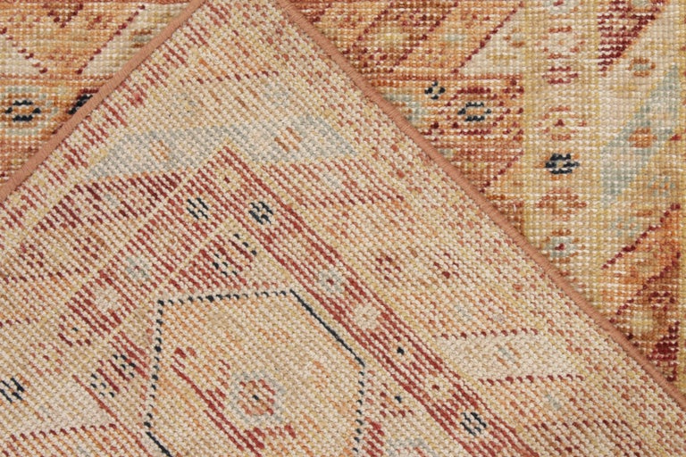 Rug and Kilim's Distressed Style Tribal Runner in Orange, Red and Blue ...