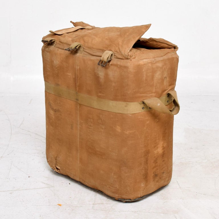 Distressed Military Surplus Industrial ICE COOLER Tote Chest 1940s US ...