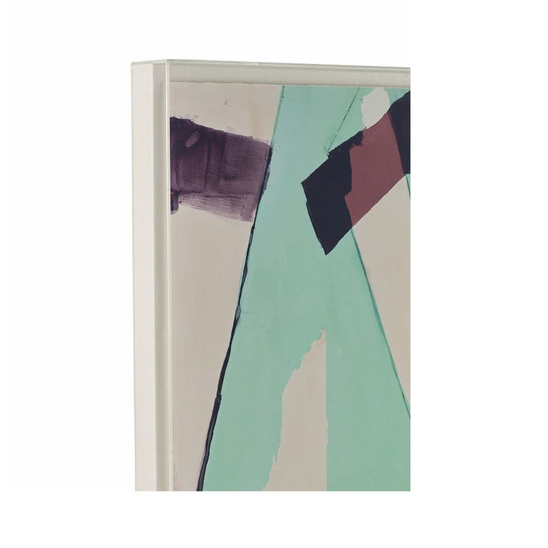 Divide and Conquer Ink Painting in Mint and Lilac by Curatedkravet For ...