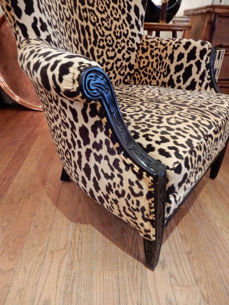 Divine Luxury in this English 1880s Antique Wing Chair For Sale at 1stDibs
