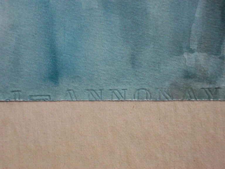 D.J. BUSH, Expressionist Watercolor Painting, Signed - Unframed, 20th ...